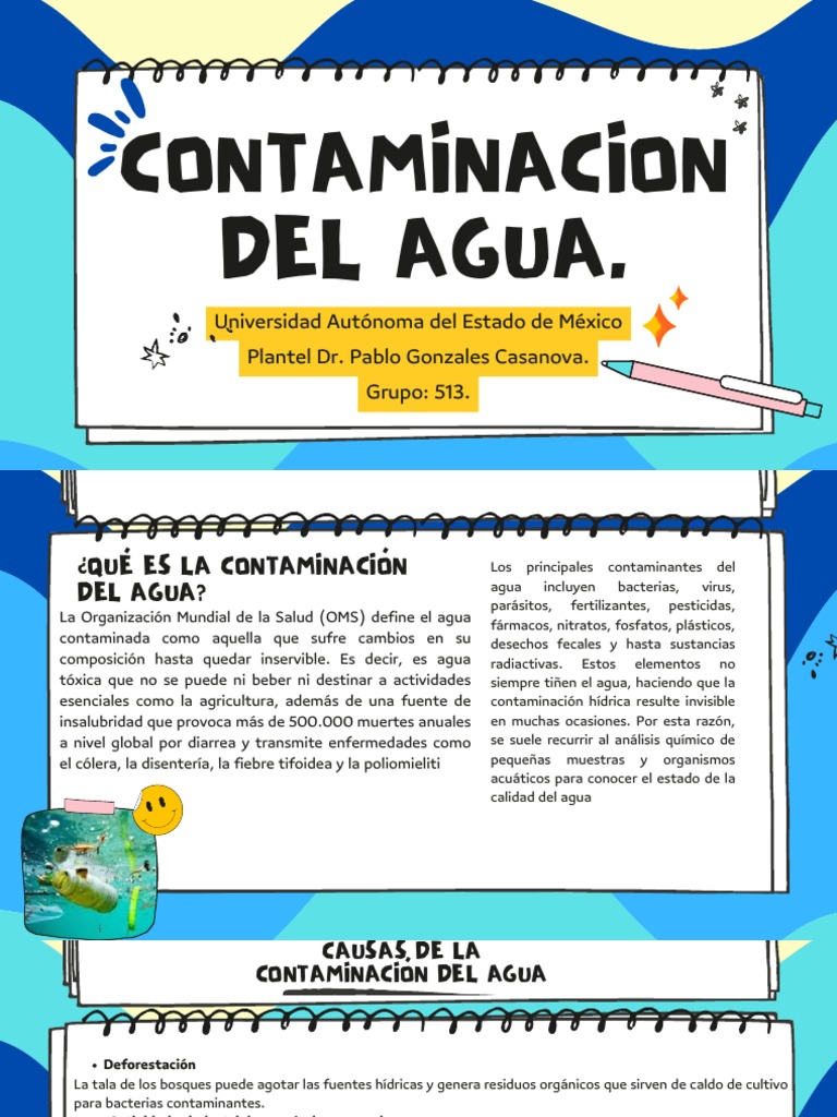 Causas y Consecuencias de la Contaminación del Agua | PDF | La ...