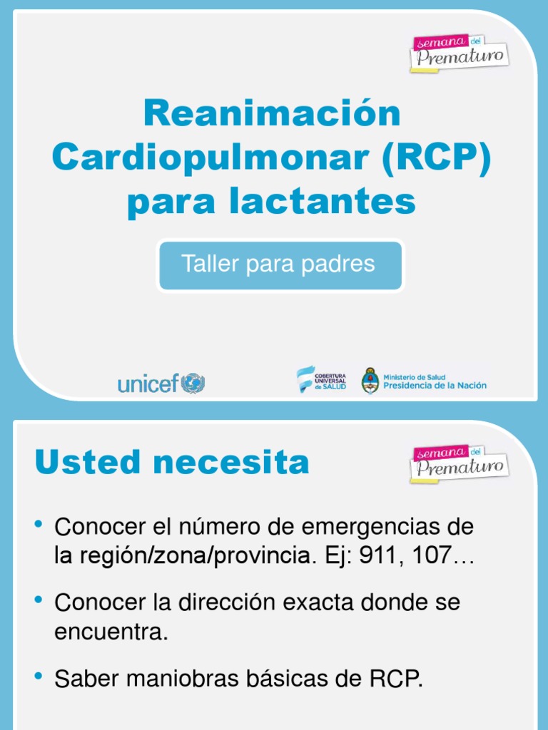 Presentación RCP Padres 2017 | PDF | Reanimación cardiopulmonar | Especialidades Medicas