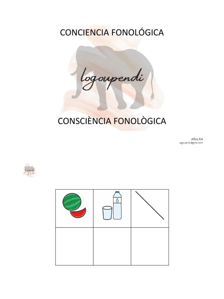 Conciencia Fonologica | PDF