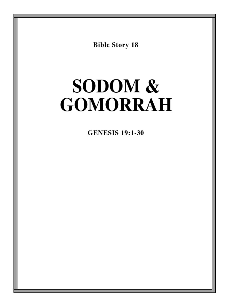 The Destruction of Sodom and Gomorrah: A Summary of Genesis 19:1-30 ...
