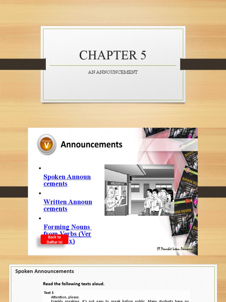 Student Announcements Guide | PDF | Verb | Grammatical Tense