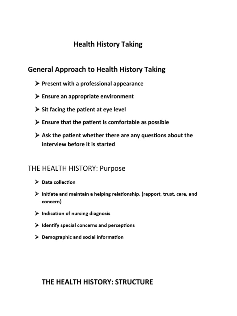 Health History | PDF | Physical Examination | Hypertension
