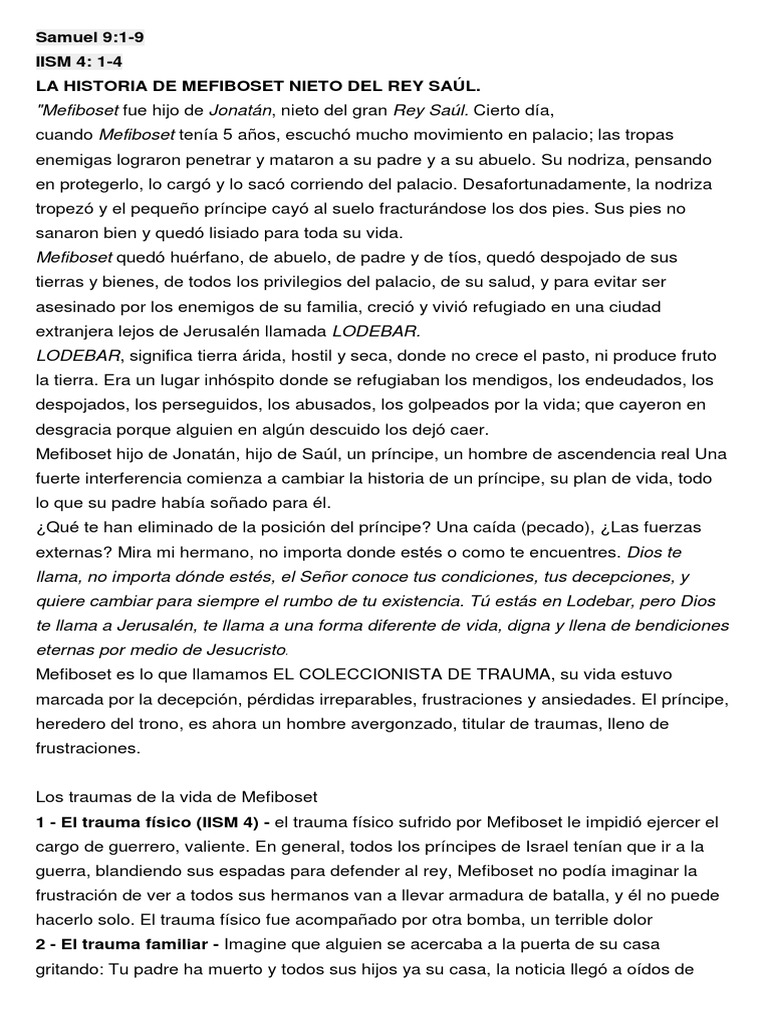 El Rey Te Manda A Llamar | PDF | David | Jesús