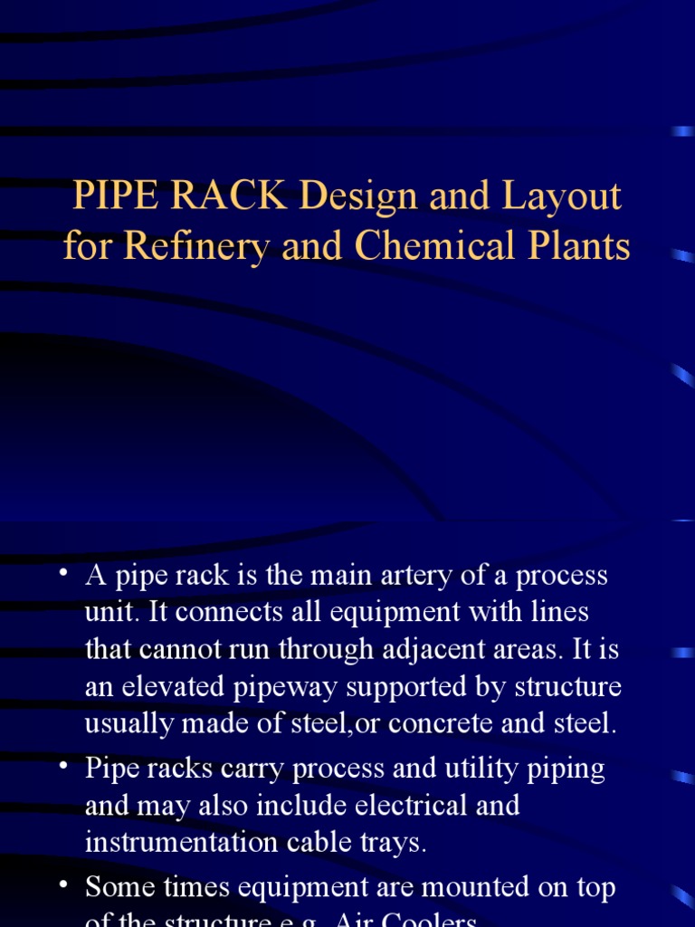 PD107 - Piperack For P&C | PDF | Pipe (Fluid Conveyance) | Instrumentation