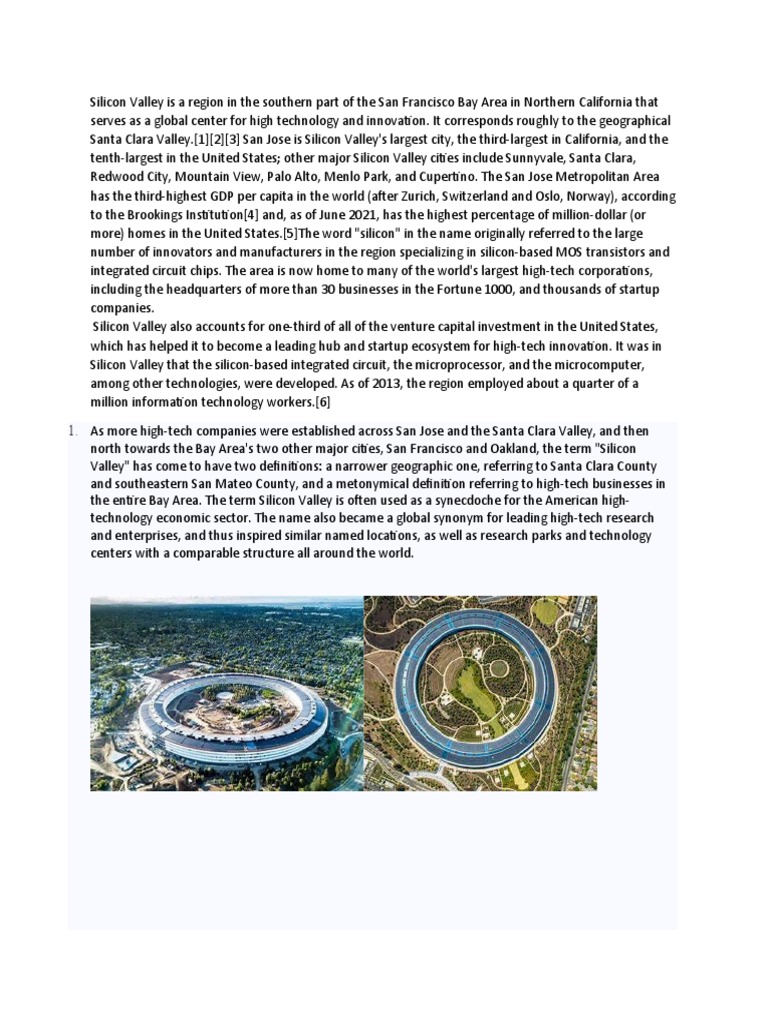 Silicon Valley | PDF | Silicon Valley | Economies