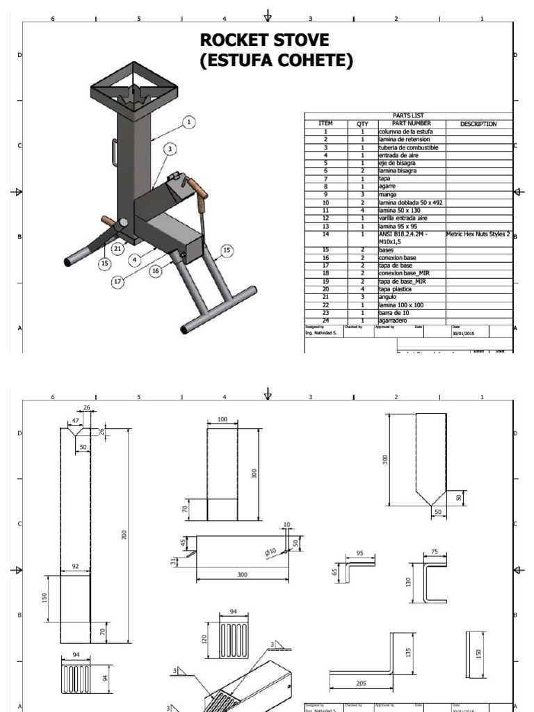 PDF Rocket Stove Planos Compress | PDF | Cooking Appliances | Home ...