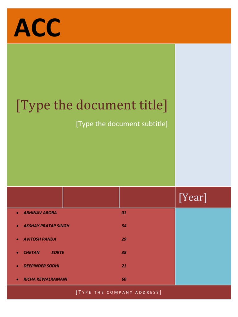 ACC - Case Study | PDF | Stocks | Dividend