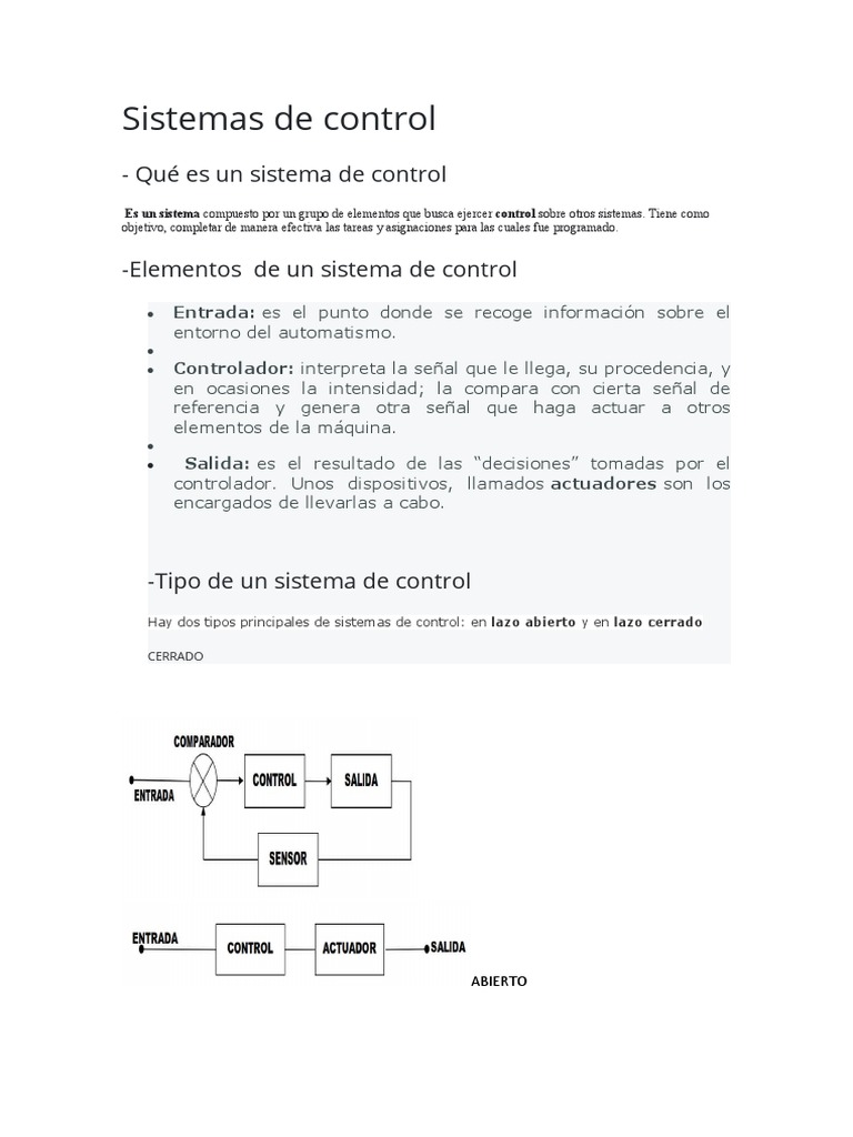 Sistemas de Control | PDF