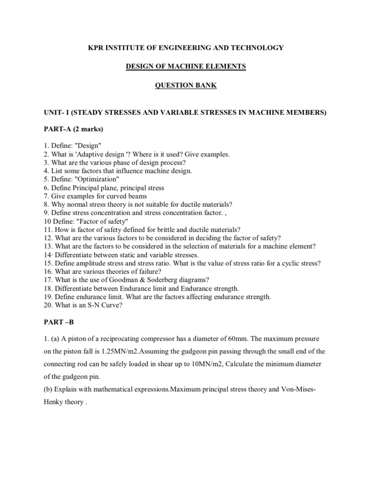 DME QB All Units | PDF | Strength Of Materials | Yield (Engineering)