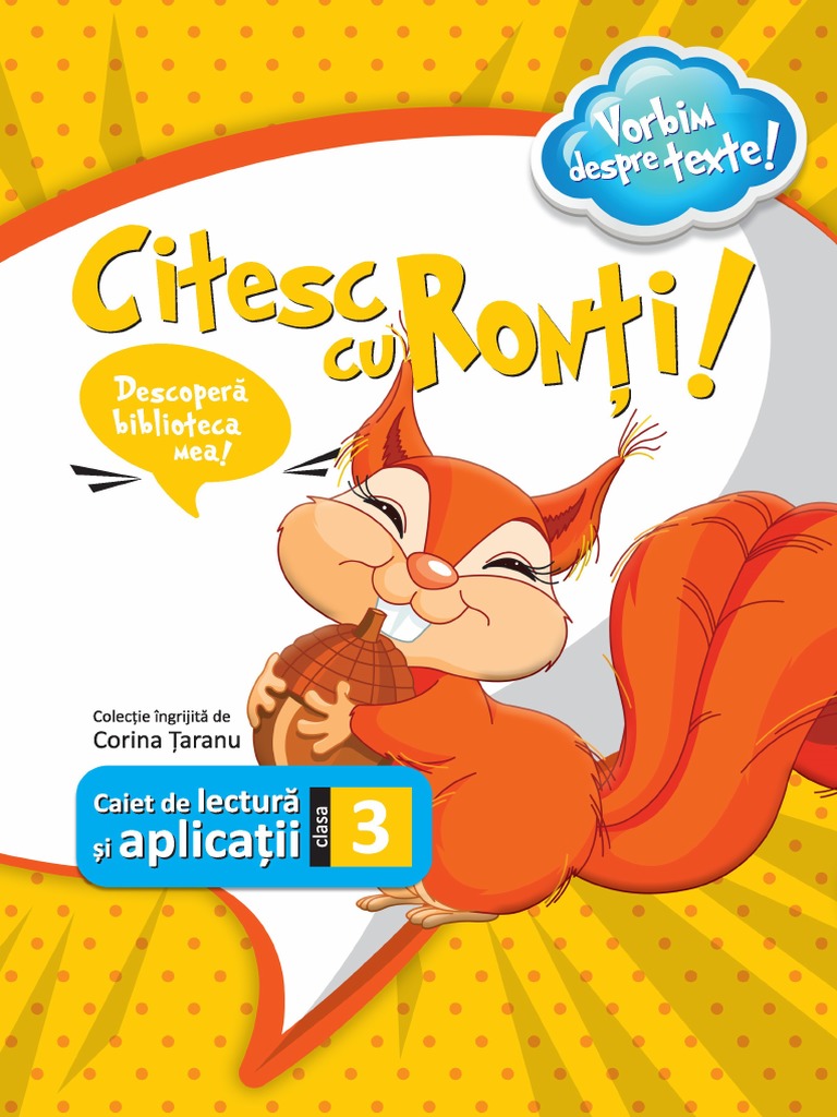 Citesc Cu Ronți - Caiet de Lectură Pentru Clasa A III-A | PDF