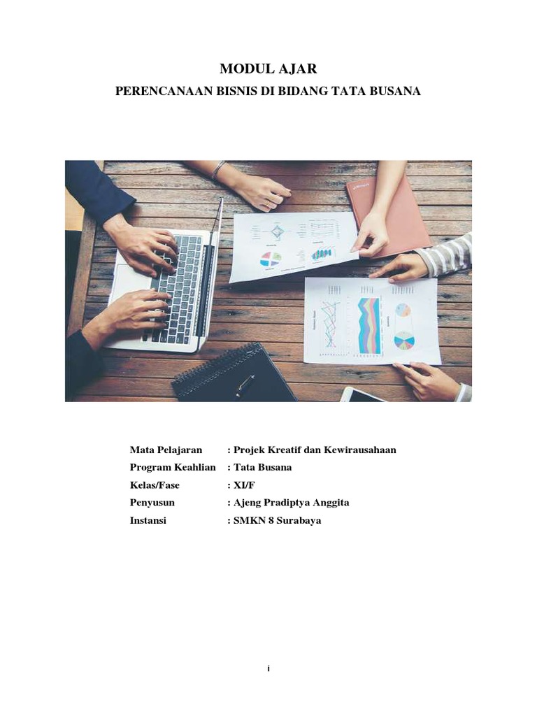 Modul Ajar PKK - Kls Xi - Materi Usaha Dibidang Busana Fix | PDF