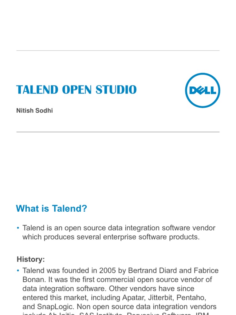 Talend Open Studio PPTS | PDF