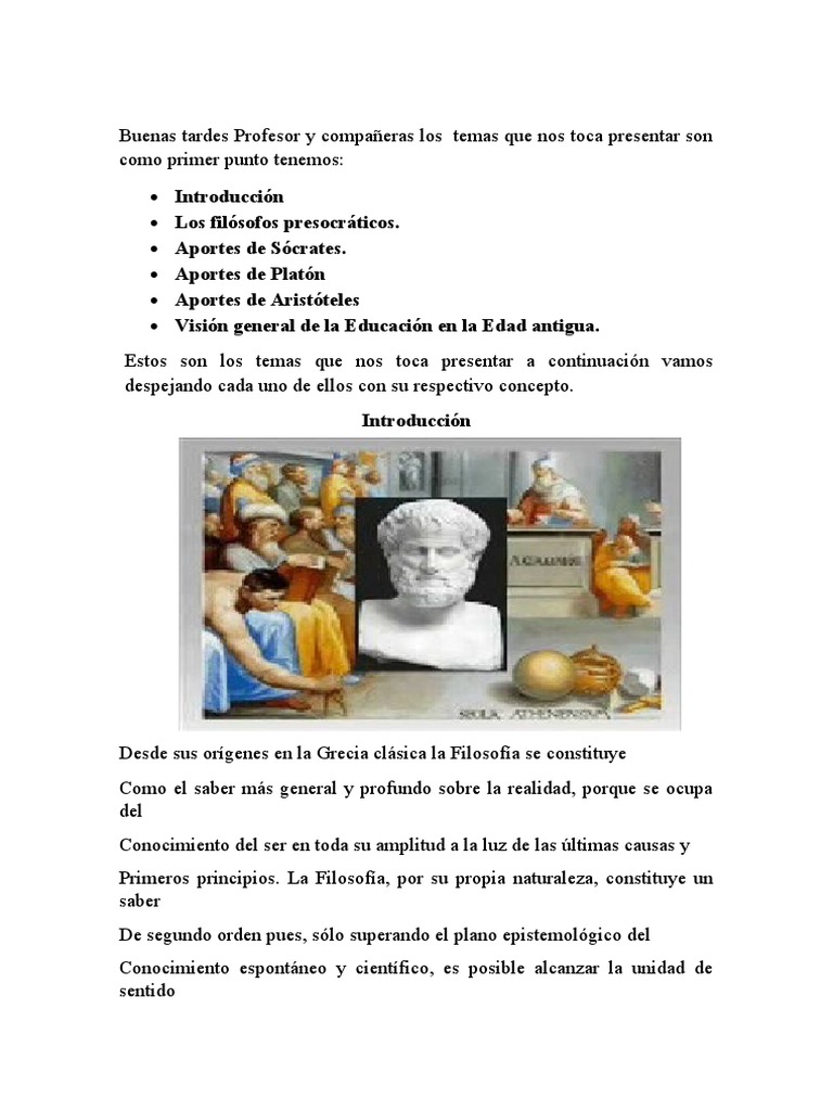 Los Filósofos Presocráticos | PDF | Conocimiento | Filosofía griega antigua