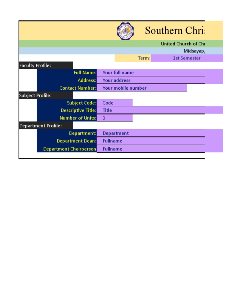 SCC E Class Record Template Updated May27 2021 | PDF