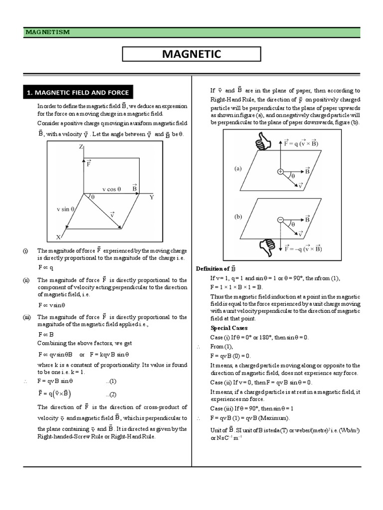 Magnetism and Matter | PDF | Magnetic Field | Force
