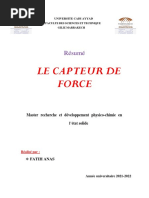 Cours - Capteur Force | PDF | Capteur | Piézoélectricité
