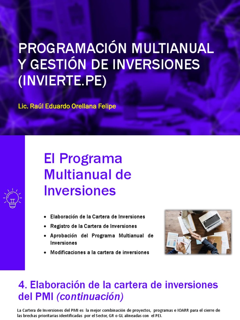 El Programa Multianual de Inversiones | PDF | Presupuesto | Empresa de propiedad estatal