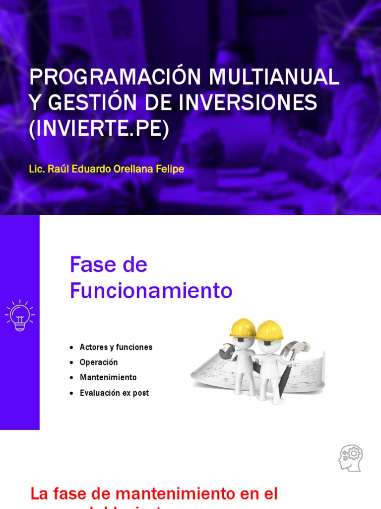 Fase de Funcionamiento | PDF
