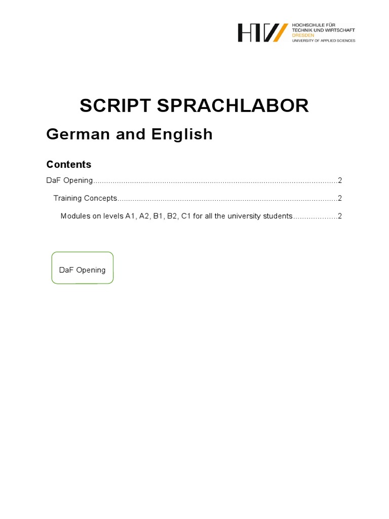 Script Sprachlabor: German and English | PDF | Learning | Linguistics