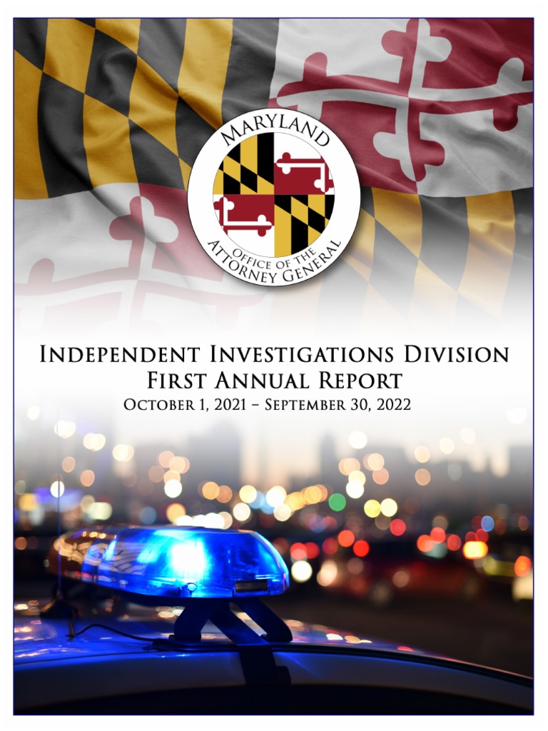 IID First Annual Report | PDF | Prosecutor | Police