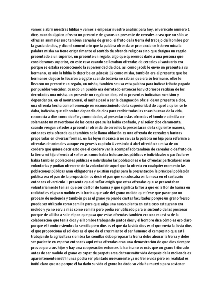 Levitico 2 | PDF | Cristo (título) | sal