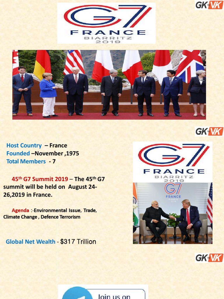 45th G7 Summit 2019 (GKbyVK) PDF | PDF