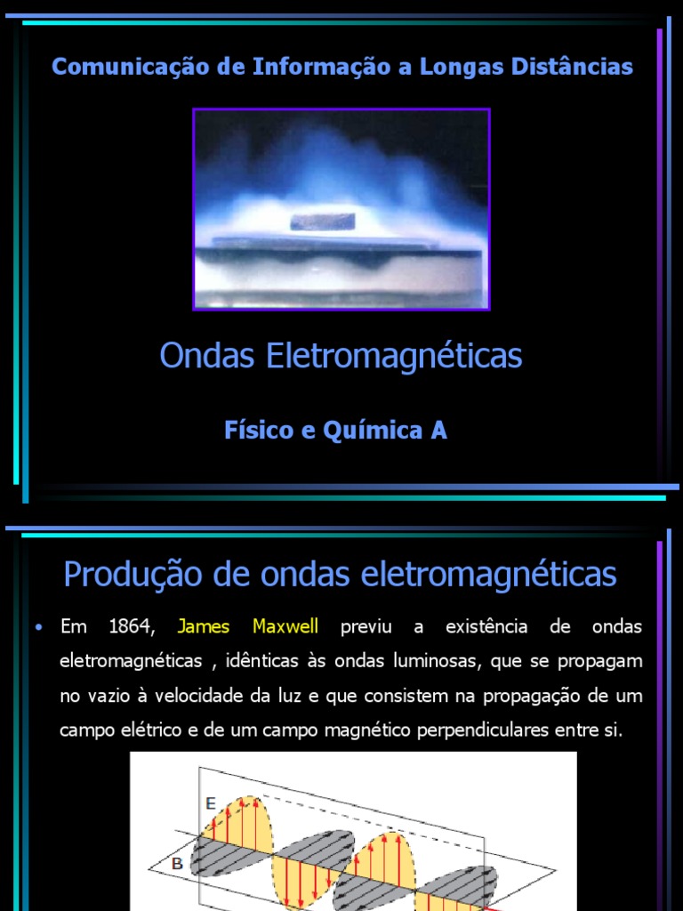 Ondas Eletromagnéticas E Fenómenos Luminosos Pdf Refração