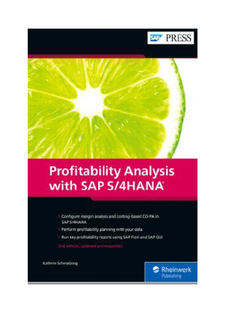 4 - Profitability Analysis With SAP S4 HANA v2 10-22 | PDF