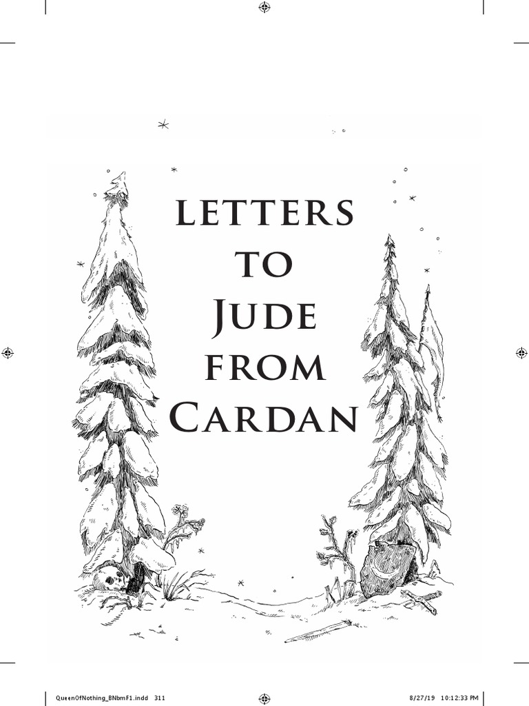 A King's Pleas: Cardan's Letters to Jude Begging Her to Return to ...