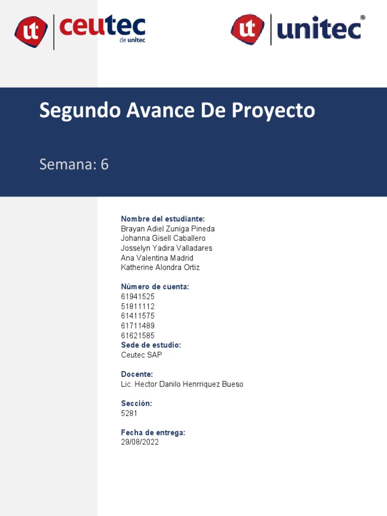 Tarea 6.2 Segundo Avance Proyecto Final | PDF | Software de la aplicacion | Transporte