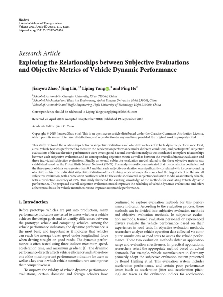 Exploring The Relationships Between Subjective Eva Pdf Artificial