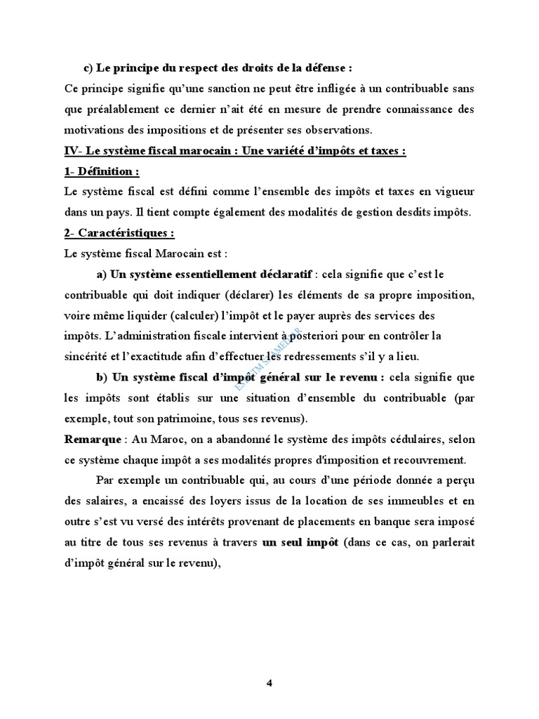 Cours. Sur Introduction de La Fiscalité. S5.E2 Et E3. 20.21 (Dragged) 3 ...