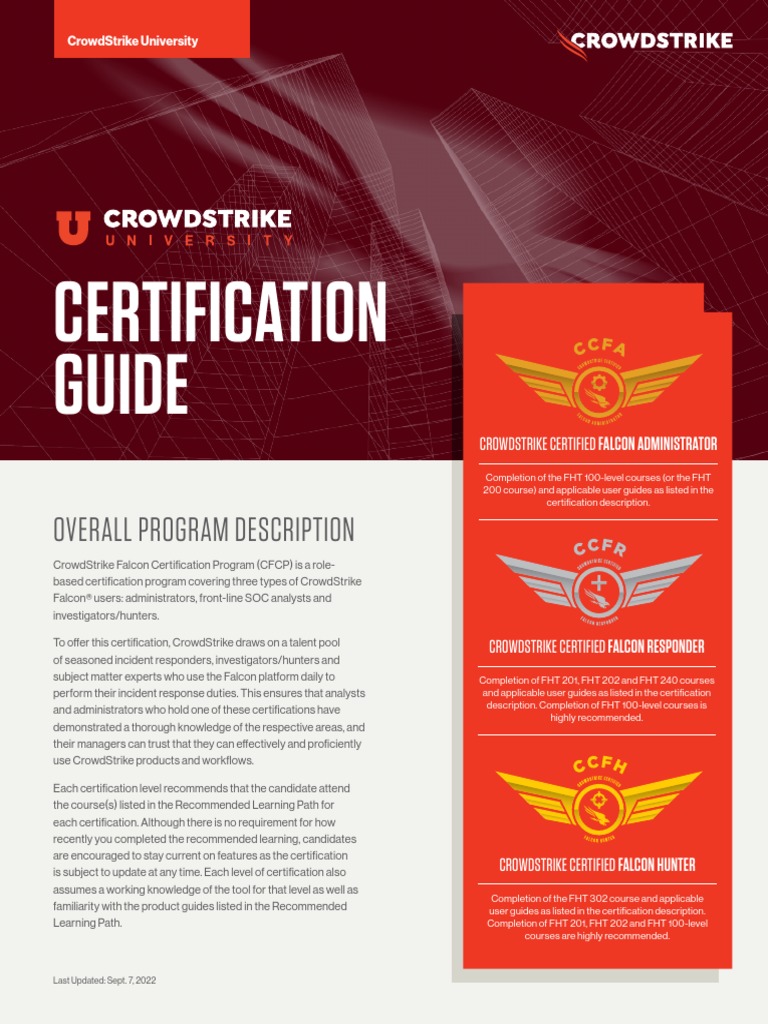 CrowdStrike Falcon Certification Guide (CFCP) | PDF | Test (Assessment ...
