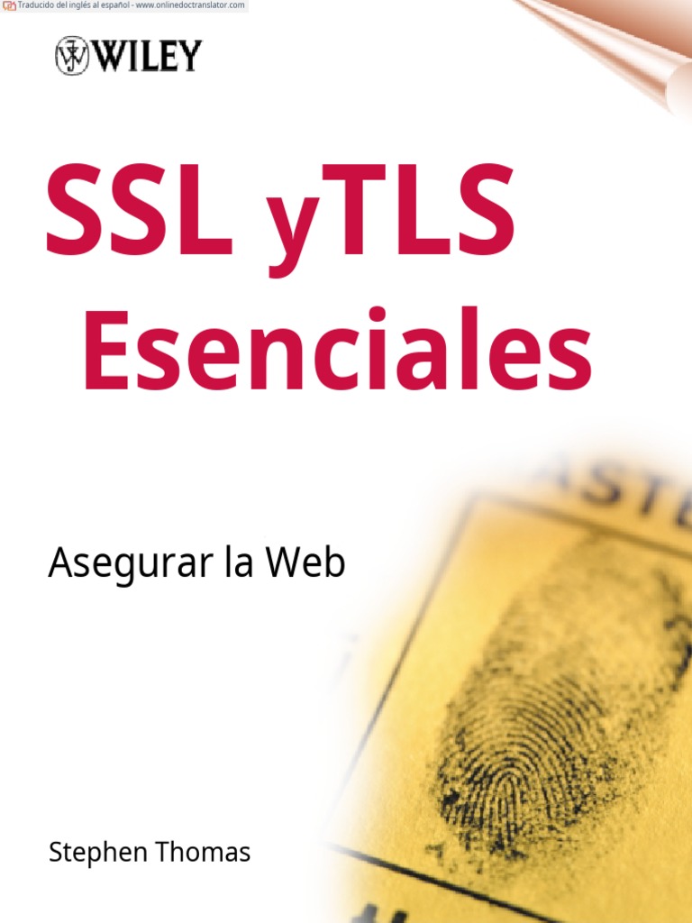 SSL TLS Essentials Securing The Web by Stephen A Thomas Z Lib ...