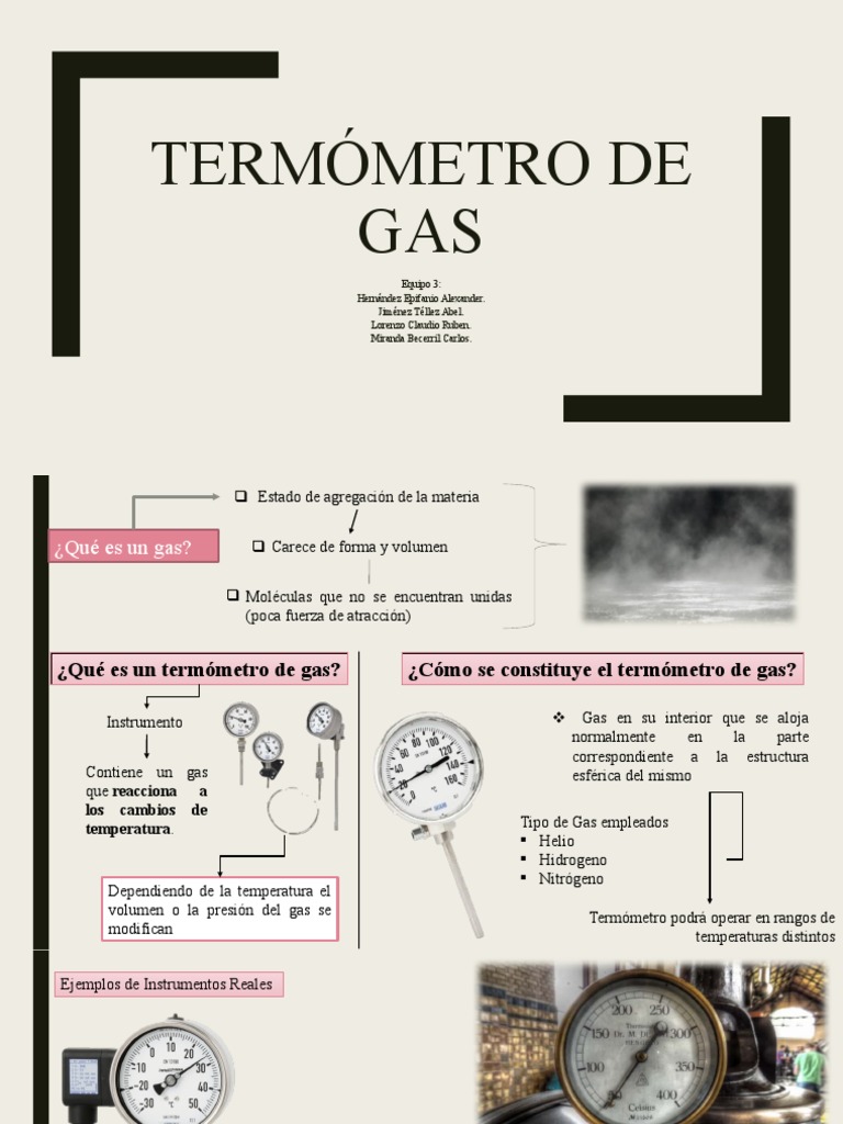 Termómetro de Gas | PDF | Gases | Temperatura