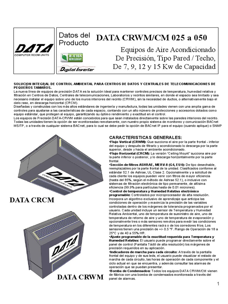 Ficha Técnica DATA CRWC-2022-1 | PDF