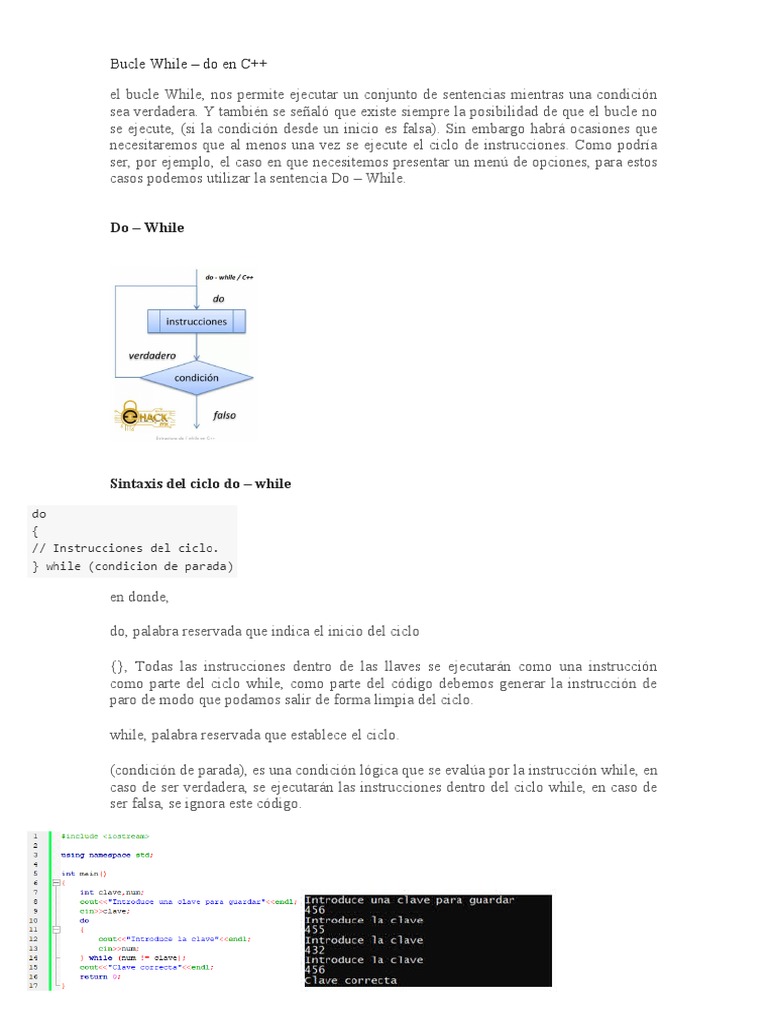 Bucle While Exposicion 9 | PDF