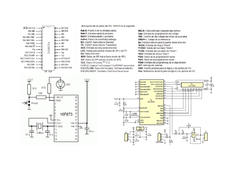 Conexiones de 16f873 | PDF