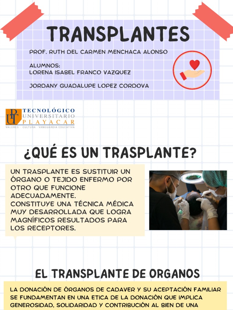 Trasplante | PDF | Transplante de organo | Especialidades Medicas