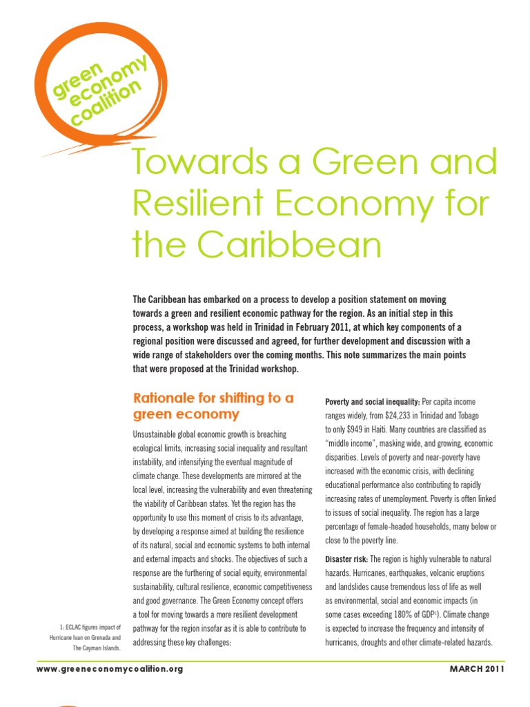 Green Economy Transition in the Caribbean | PDF | Social Science