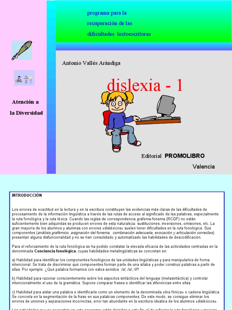 Dislex 0 Fonemas y Sílabas | PDF | Palabra | Fonología