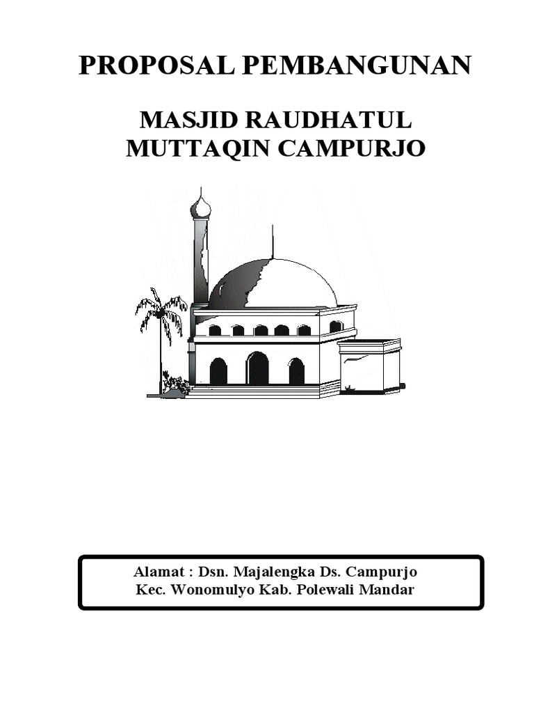 Proposal Bantuan Masjid Raudhatul | PDF