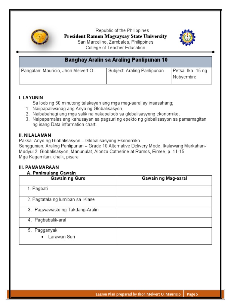 LP - Globalisasyong Ekonomiko | PDF