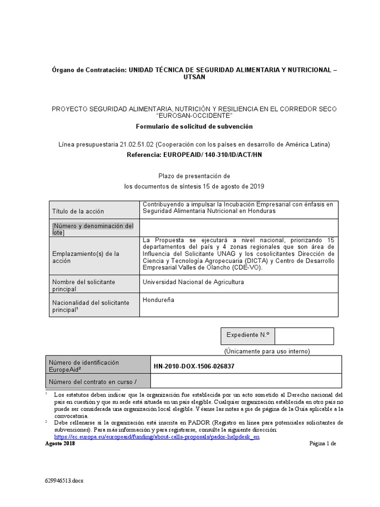 Proyecto Eurosan | PDF | Agricultura | Iniciativa empresarial