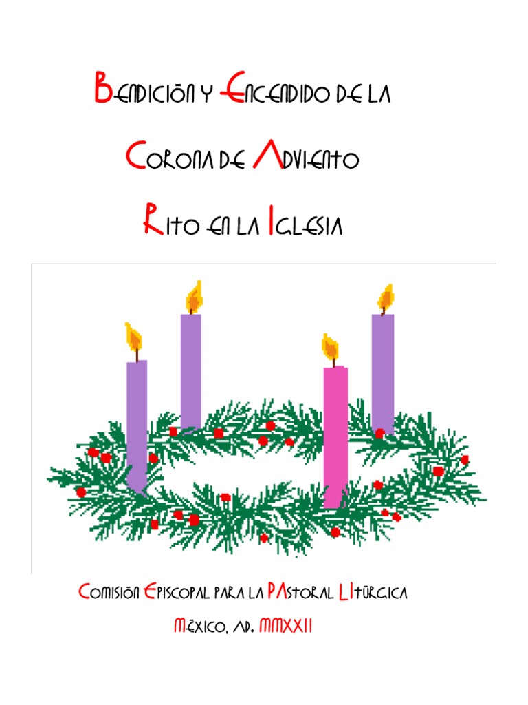 Bendición de la Corona de Adviento | PDF | Adviento | Misa (liturgia)