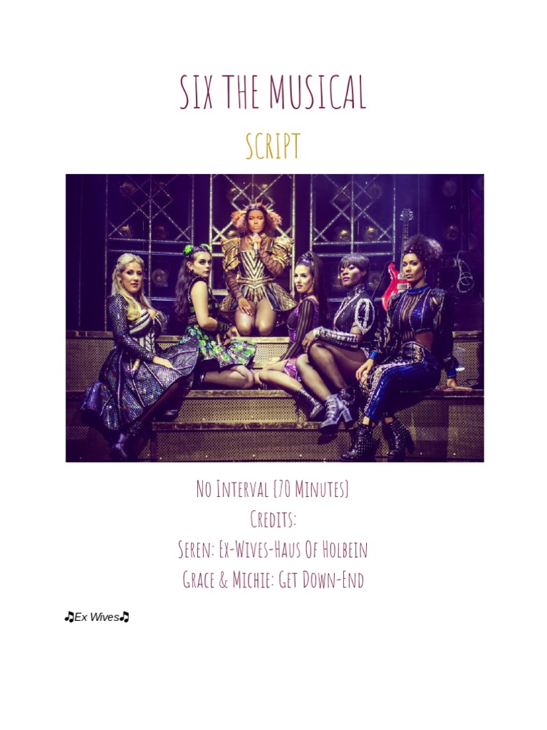 Six The Musical - Script - Documentos Google | PDF | Anne Boleyn ...