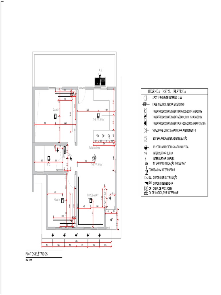Projeto Arquitetonico - PLANTA de FORRO | PDF