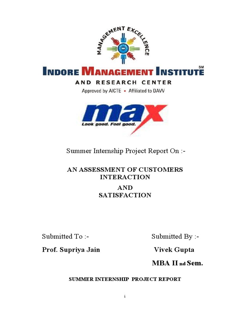 Max SIP Project | PDF | Retail | Franchising
