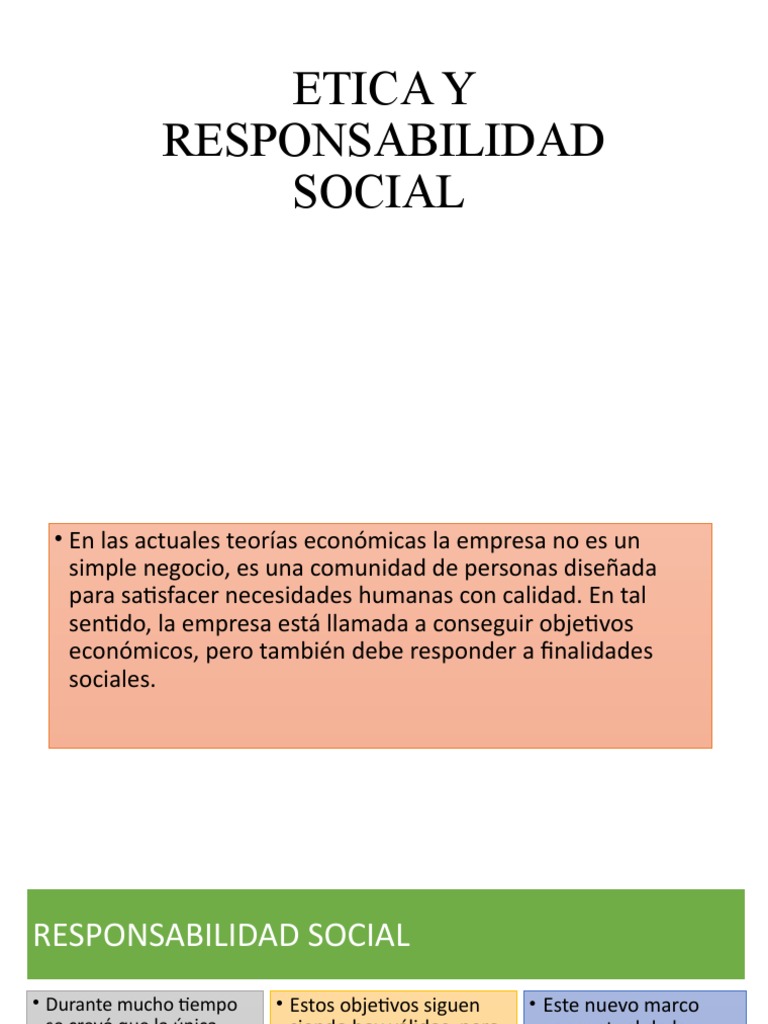 Ética y RSE: Más allá del lucro | PDF | Responsabilidad social ...