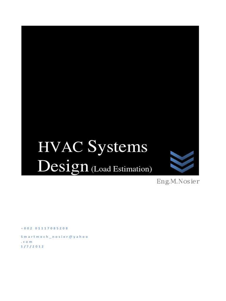 HVAC Load Estimation | PDF | Ventilation (Architecture) | Heat
